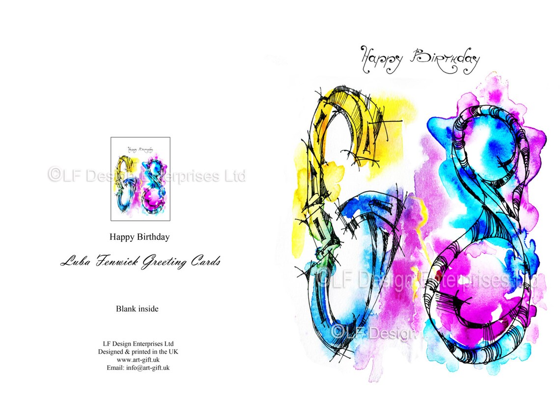 68th Birthday Greeting Card Personalised Cards Age Specific - Etsy