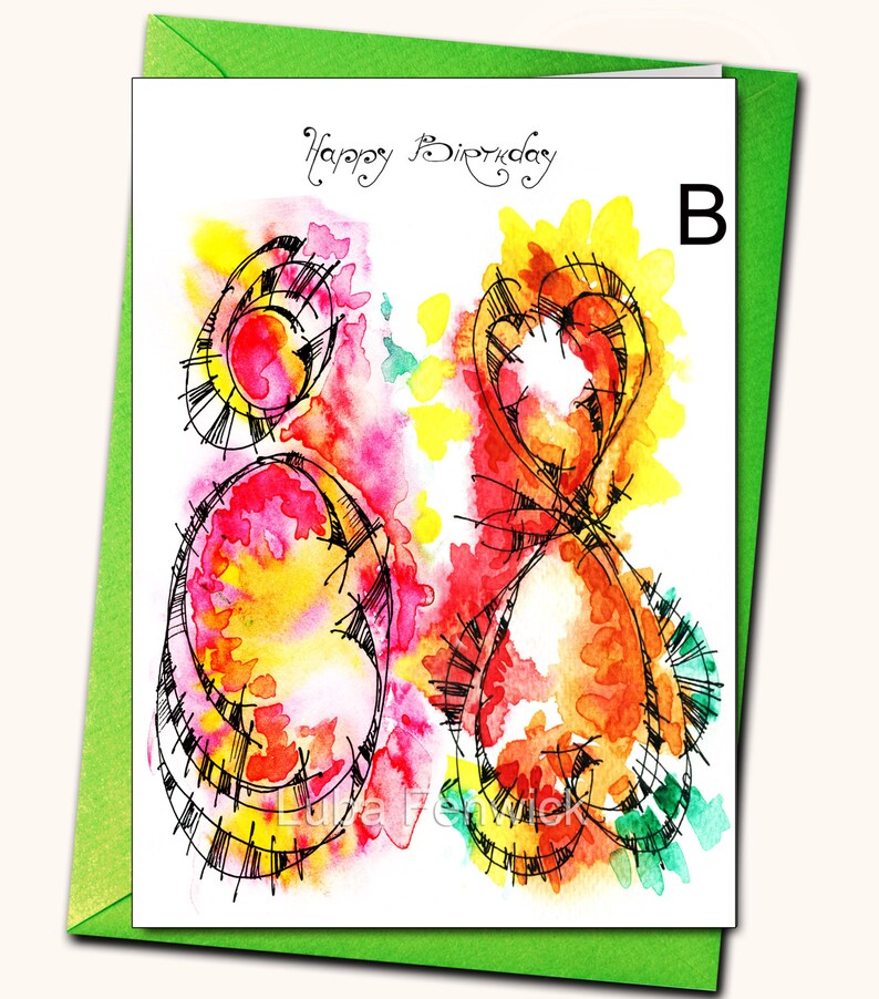 88th EXTRA LARGE Birthday Greeting Card, A4,(8''x 11''), Personalised ...