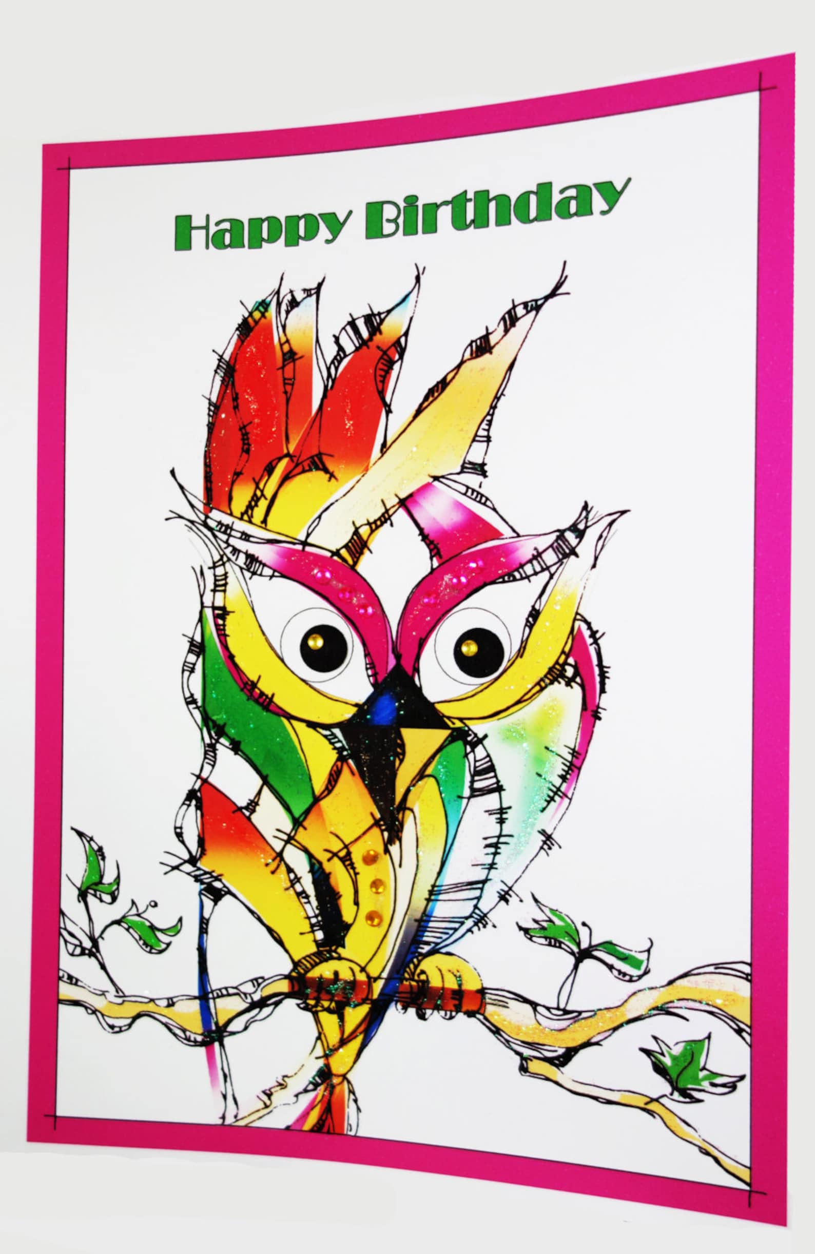 EXTRA LARGE Greeting Card A4 (8''x11'') Happy Birthday, Personalised ...