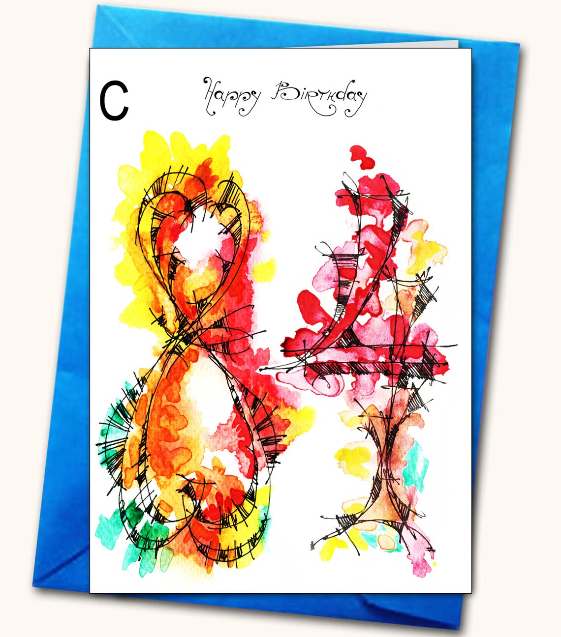 84th Birthday Greeting Card, Personalised Cards, Any Name on the Cards ...