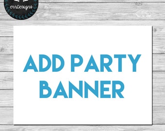 Matching Party Banner Printable Party Coordinates Party - Etsy
