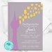 Tangled Invitation, Editable Tangled Invitation, Tangled Birthday Party ...