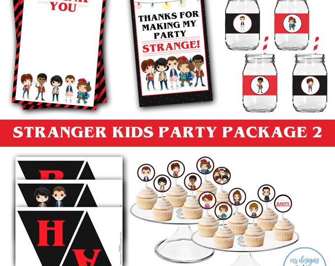 Stranger Kids Party Package, Stranger Birthday Party, Strange Birthday ...