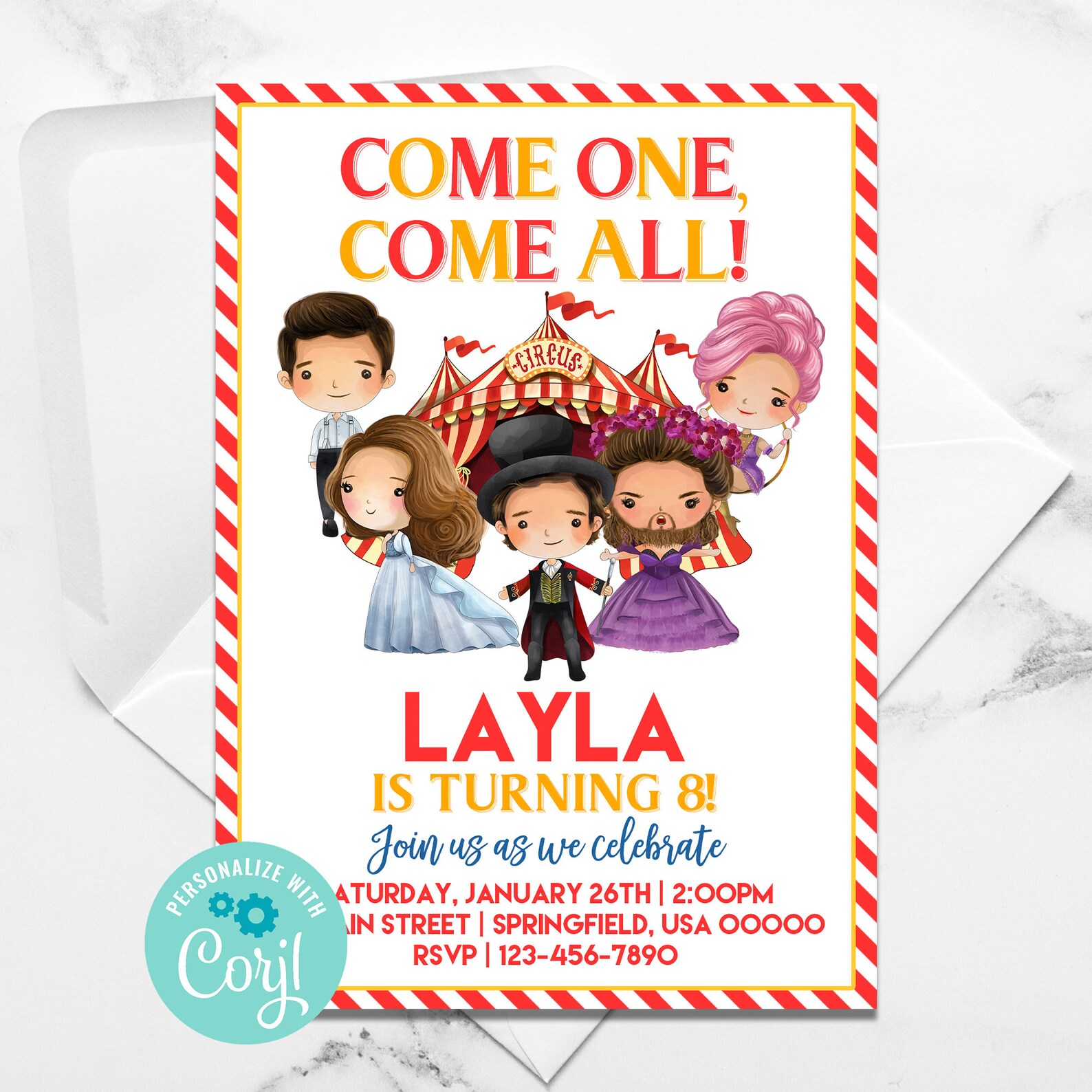 Greatest Showman Invitation Greatest Showman Party - Etsy UK