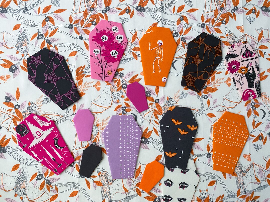 Coffin Paper Pieces and Acrylic Templates English Paper - Etsy