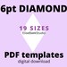 1 Inch Jewel Paper Templates for English Paper Piecing - Etsy