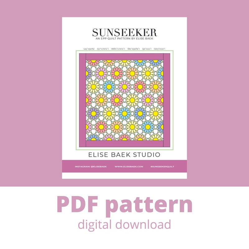 Sunflower Paper Piecing - Etsy