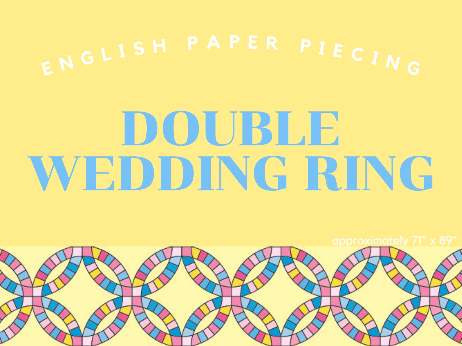 Double Wedding Ring English Paper Piecing Precut Paper - Etsy