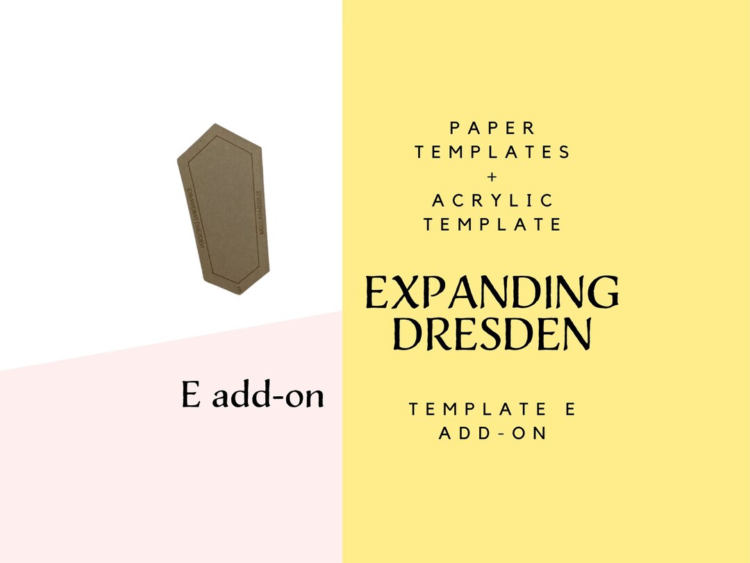 Expanding Dresden Plate Template E - Add on Template - English Paper ...