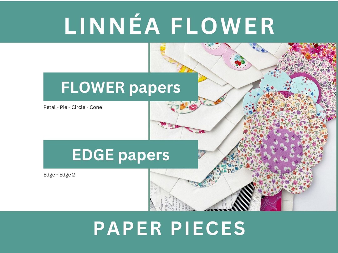Linnéa Flower - English Paper Piecing - Precut Paper Templates - EPP - Etsy