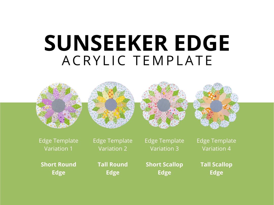 Sunseeker Edge Acrylic Templates - English Paper Piecing - Acrylic ...