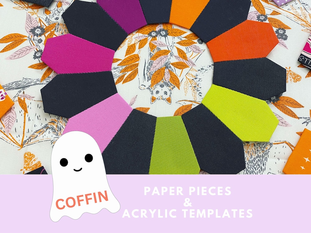 Coffin Paper Pieces and Acrylic Templates - English Paper Piecing ...