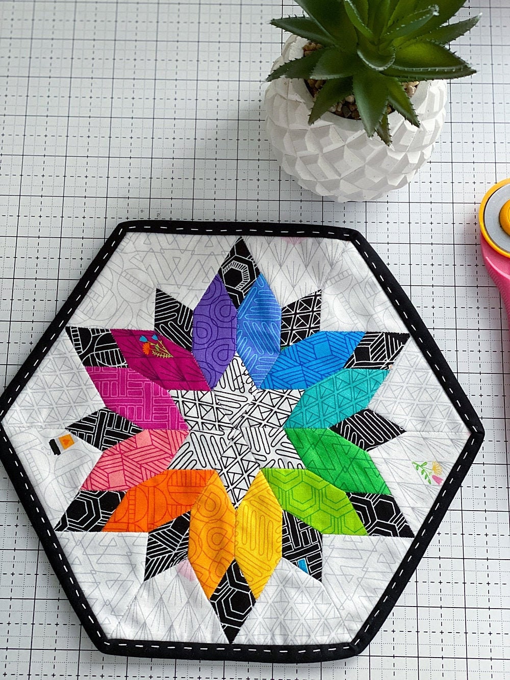 Small Celestial Blossom EPP Templates - Paper Pieces - Acrylic ...