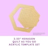 EPP GARDEN Hexagon Quilt as You Go Acrylic Template Set - Acrylic ...