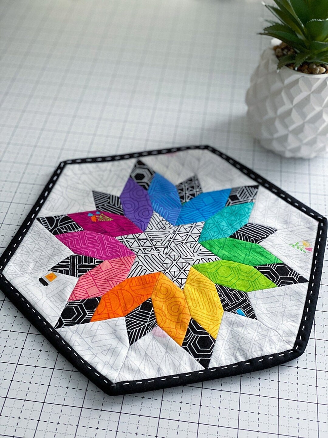 Small Celestial Blossom EPP Templates - Paper Pieces - Acrylic ...