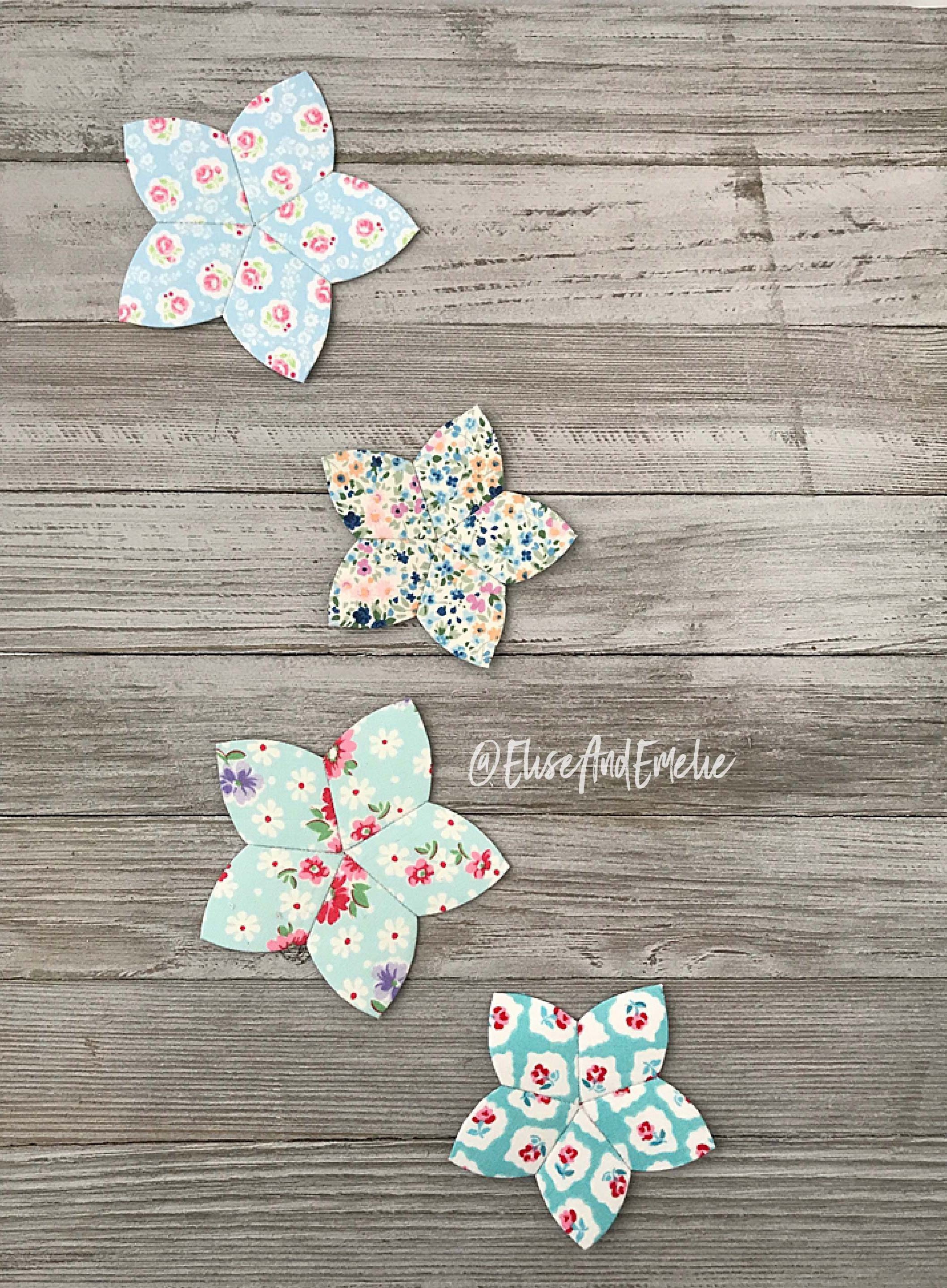 Large Blooming Star - English Paper Piecing - EPP - Paper Templates ...