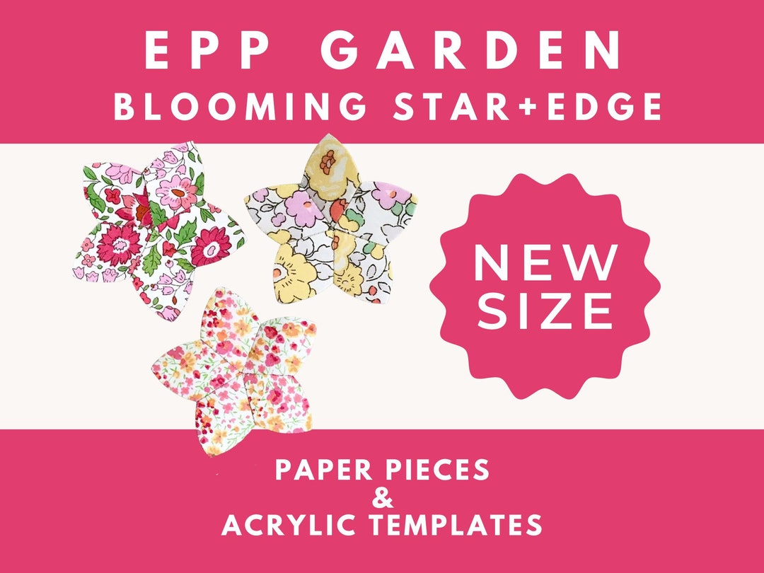 Blooming Star EPP Garden: Paper Pieces & Acrylic Templates - Etsy