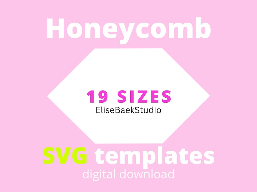 Honeycomb - English Paper Piecing - EPP - 19 Sizes - SVG - Digital ...