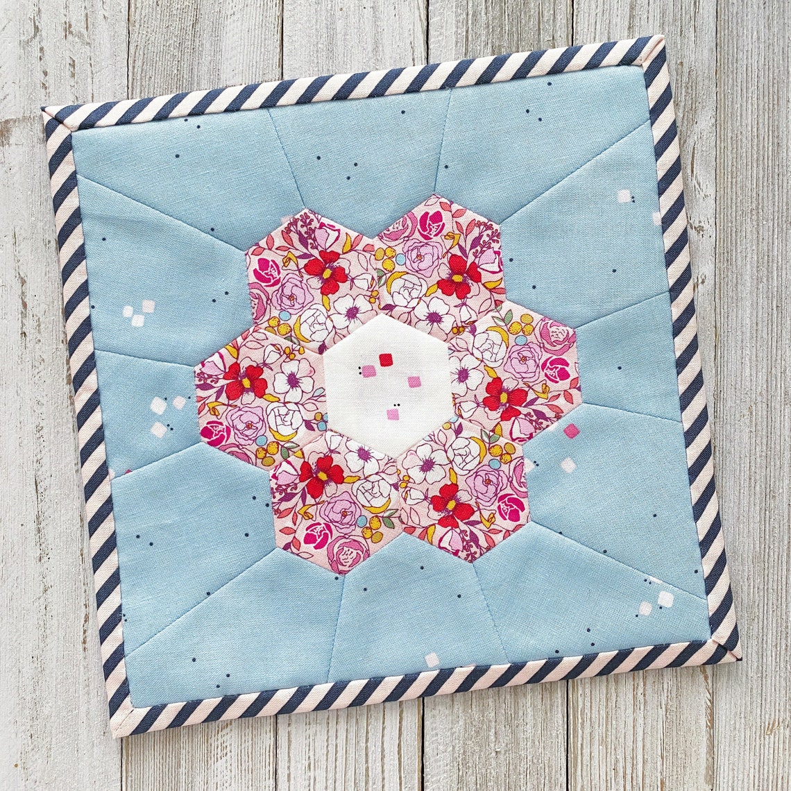 Hexagon Mug Rug Block English Paper Piecing EPP Paper - Etsy