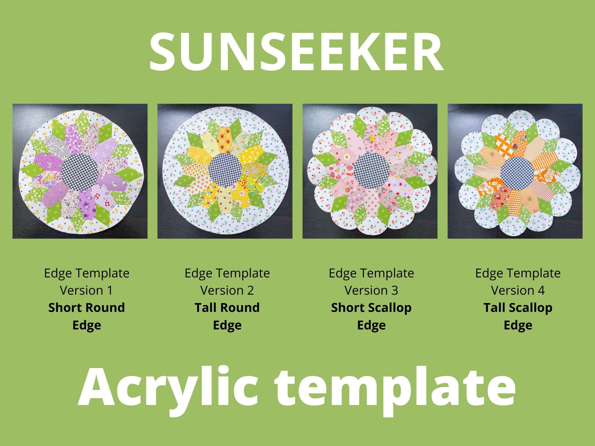 Sunseeker Edge Acrylic Templates English Paper Piecing - Etsy