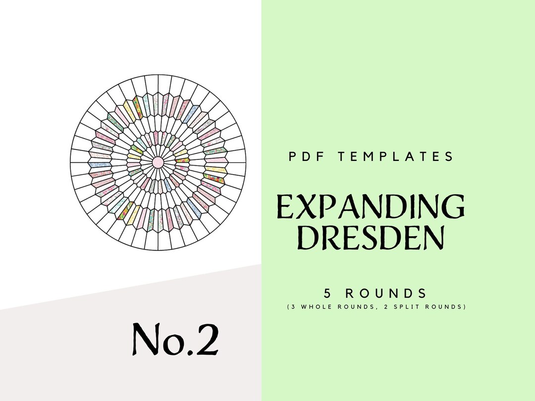 Expanding Dresden Plate Templates No. 2 - English Paper Piecing - EPP ...
