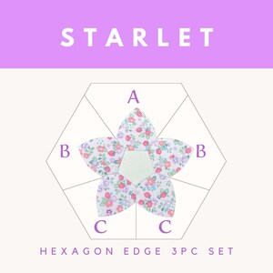 Starlet - English Paper Piecing - EPP - Paper Pieces - Acrylic ...