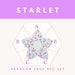 Starlet - English Paper Piecing - EPP - Paper Pieces - Acrylic ...