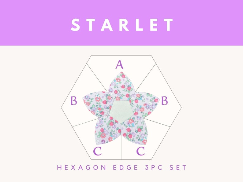 Starlet - English Paper Piecing - EPP - Paper Pieces - Acrylic ...