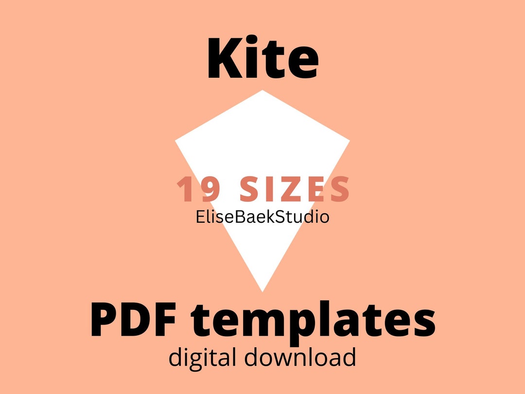 KITE - Hexagon Kite - English Paper Piecing - EPP - Downloadable ...