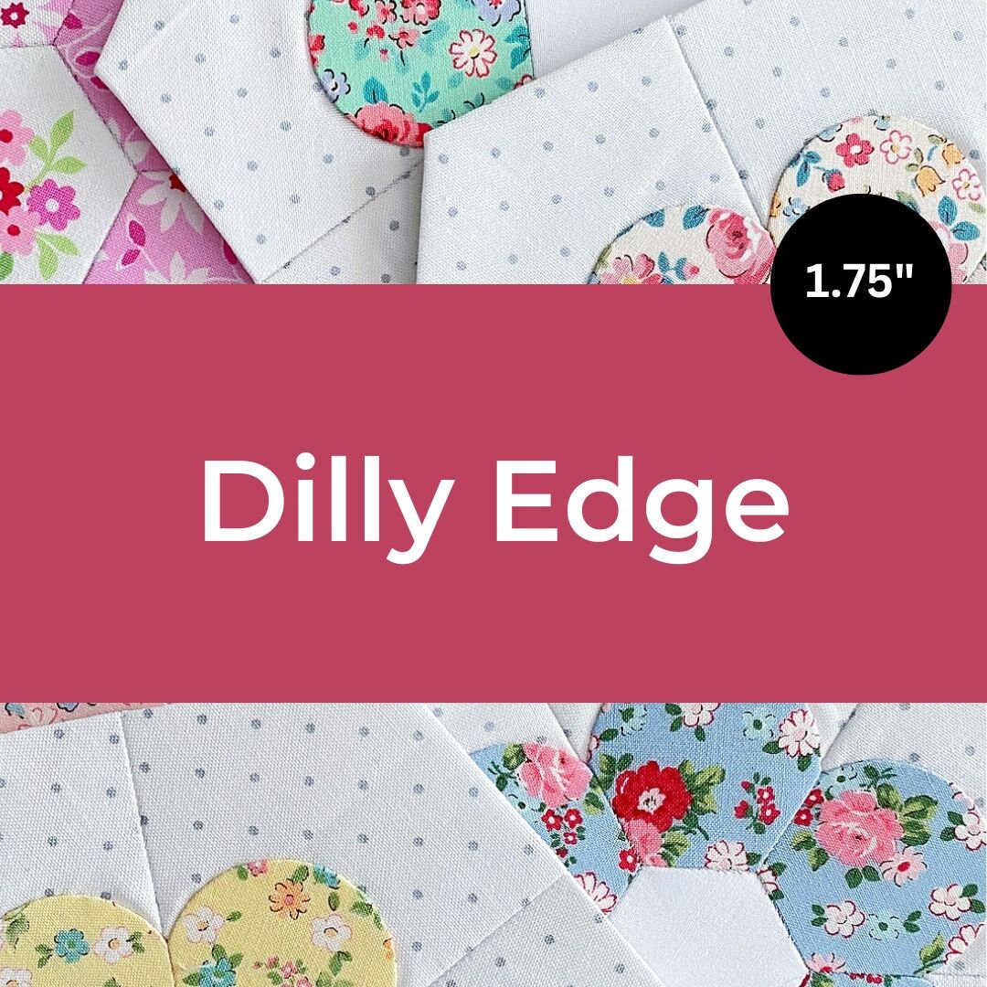 1.75" Dilly Edge - English Paper Piecing - EPP - Paper Templates - Etsy