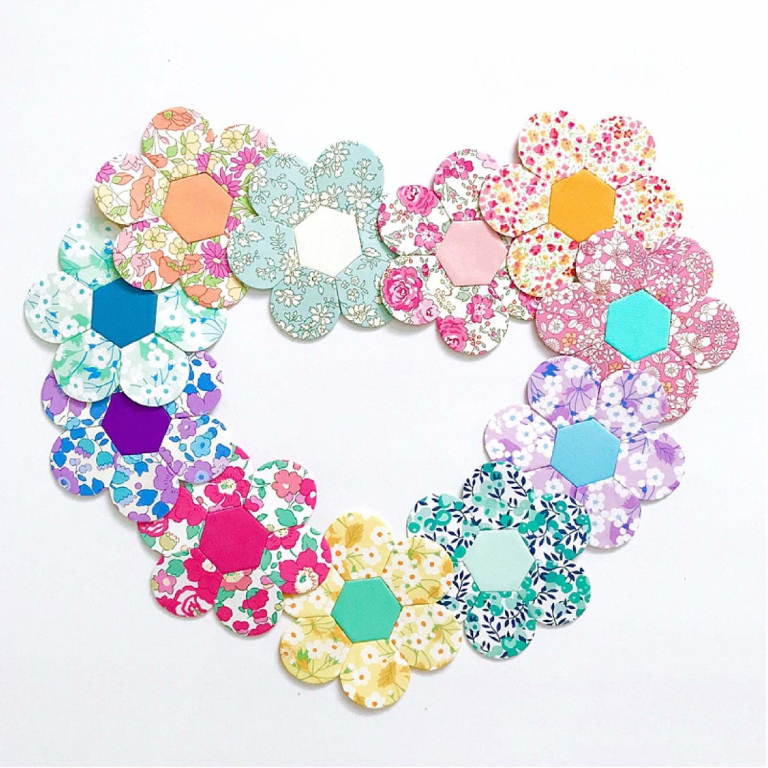Dilly Flower EPP Paper Templates: 3/4" English Paper Piecing - Etsy