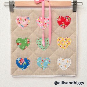 Hearts of Friendship Mini Quilt Pattern - PDF Download - Etsy