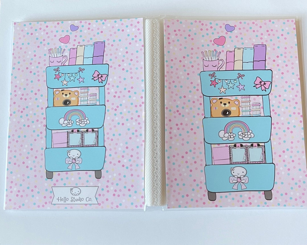 Cute Cart Sticker Storage Book 4x6 Top Loading Sticker Book,sticker ...