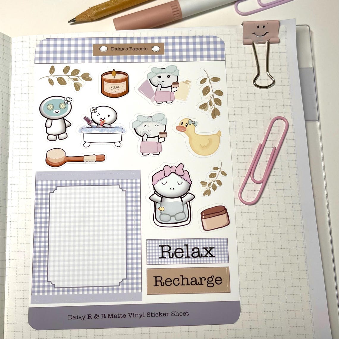 Self Care Planner Stickers | Journaling Stickers Aesthetic Stickers ...