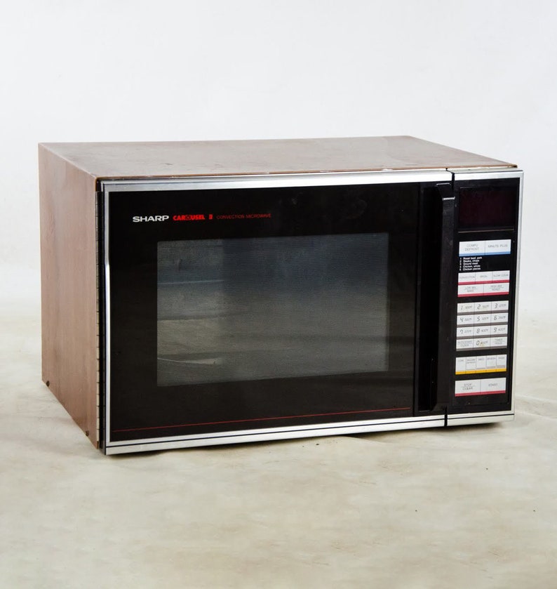 Sharp Carousel II R-8460 Wood Panel Convection Microwave - Etsy