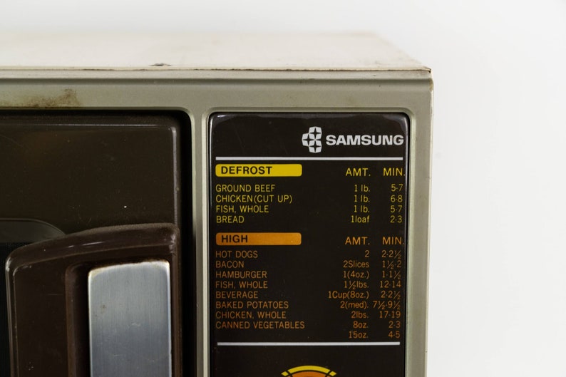 1980s Vintage Samsung RE-525D Microwave - Etsy