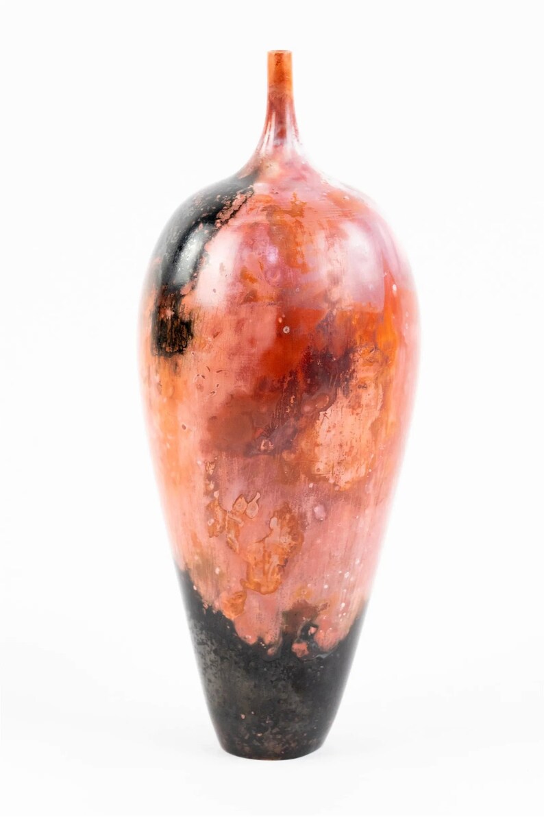 Bob Green Raku Ceramic Vase - Etsy