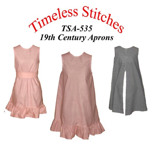 19th Century Pinafore/girls Pinafore/ Timeless Stitches Sewing | Etsy