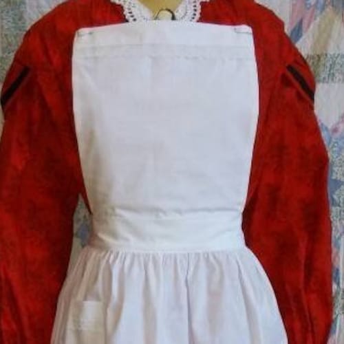 Women's Pinner Apron With Patch Pocket Regular or PLUS - Etsy