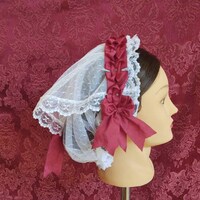 Lace Fanchon Styled Day Cap With Lappets - Daycap - Fanchon ...