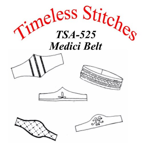 Medici Belt /19th Century Pattern/ Timeless Stitches Sewing - Etsy