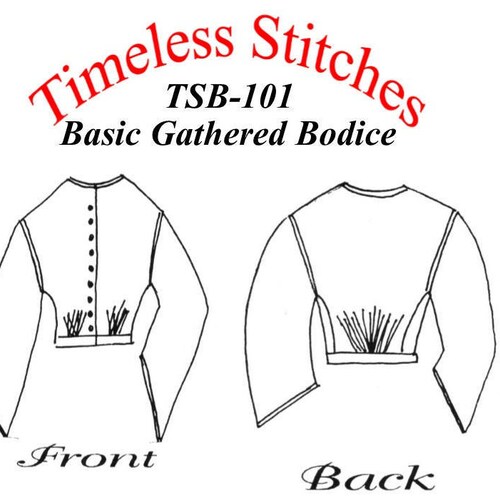 Basic Gathered Bodice /mid 19th Century/ Civil War Era Bodice - Etsy