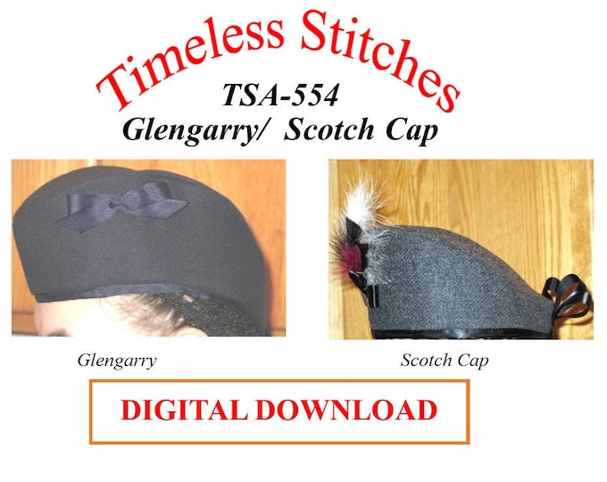 Glengarry - Scotch Cap /19th Century Headwear Pattern/ Timeless ...