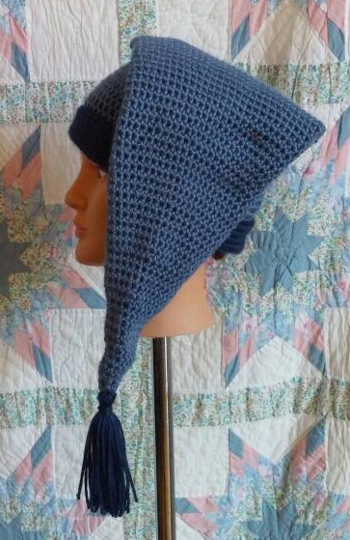 Blue Mens Stocking Cap Camp Hat Sleeping Cap Voyaguer Cap - Etsy