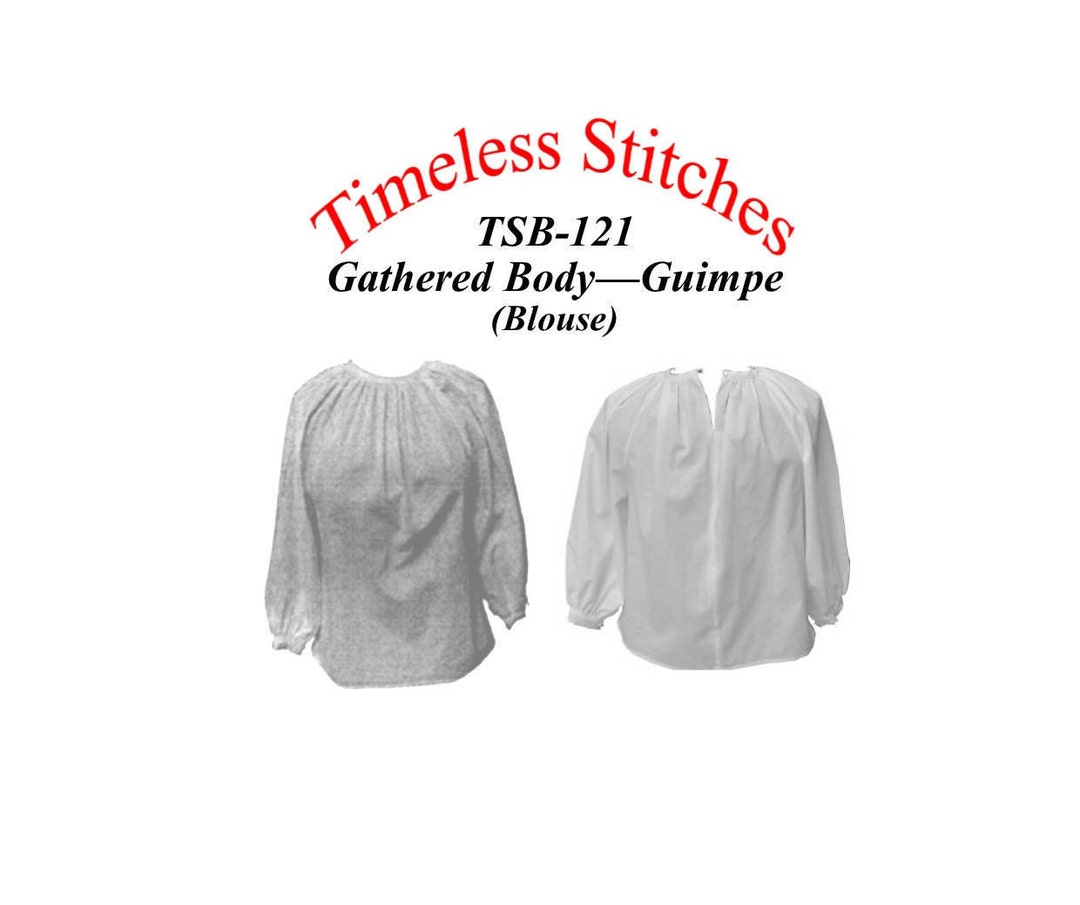 Gathered Body (blouse) - Guimpe / 19th Century/ Civil War Era Bodice ...