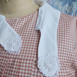 White Cotton Crossover Collar - Etsy