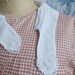 White Cotton Crossover Collar - Etsy