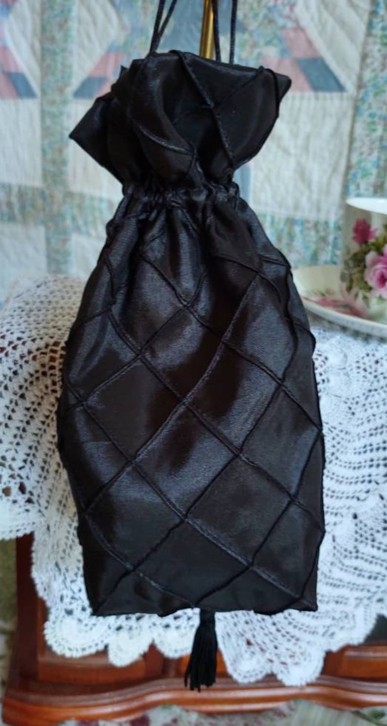 Reticule Drawstring Bag, 19th Century Victorian Purse, Evening, Civil ...