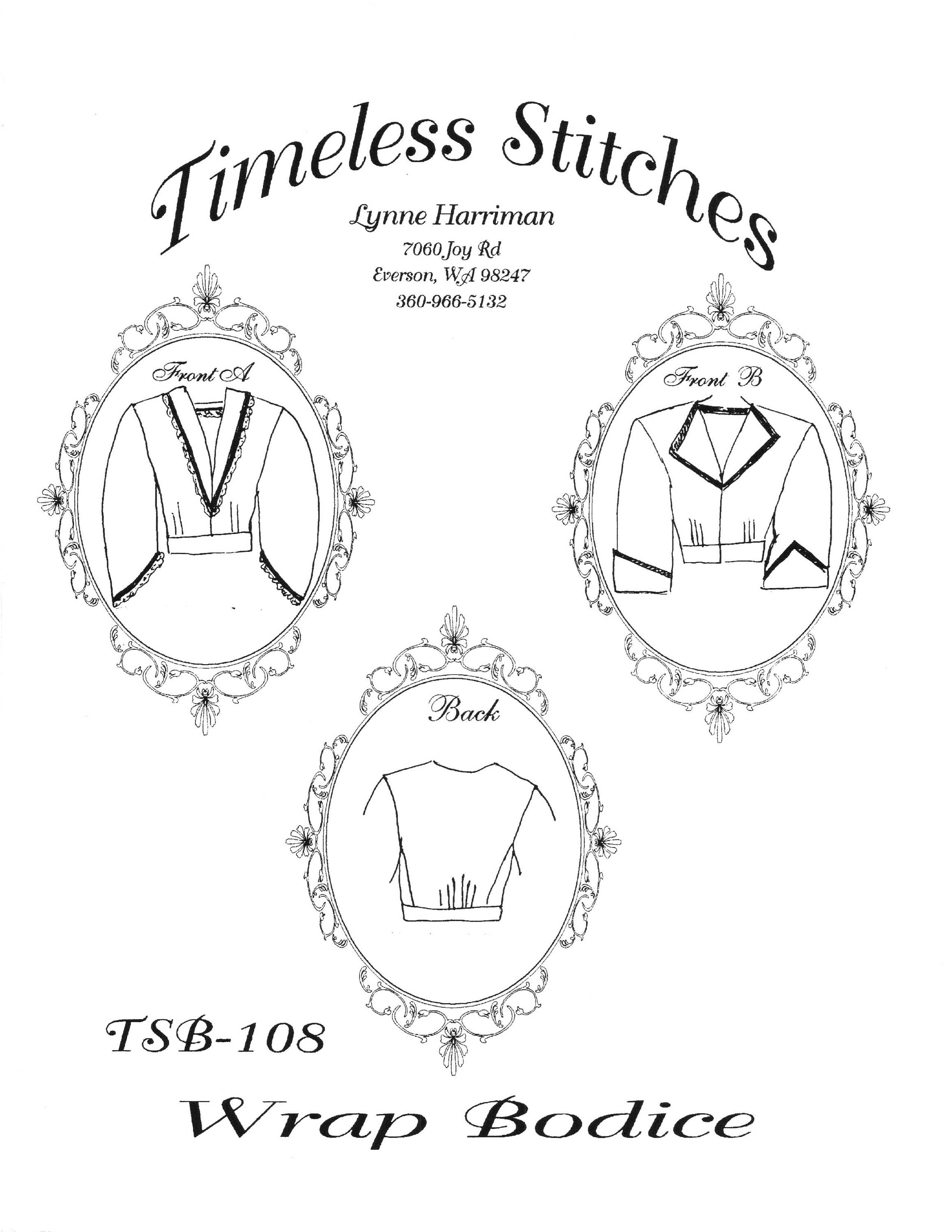 Wrap Bodice /mid- 19th Century/ Civil War Era Bodice Pattern/ Timeless ...