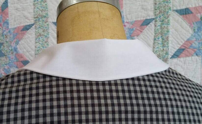 White Cotton Crossover Collar | Etsy